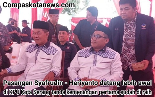 Syafrudin-Heriyanto Raih Dukungan Kuat, Bukti Tanda Kemenangan Hadir Paling Awal di KPU Kota ...