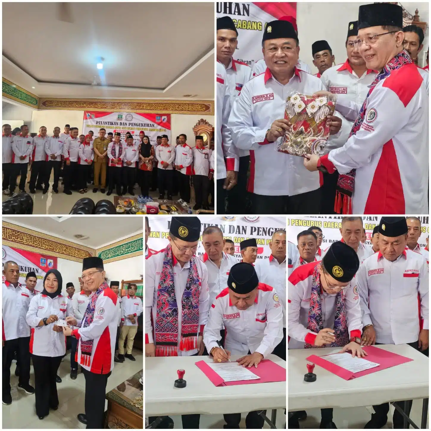 Serahkan KTA ABPEDNAS Berasuransi, Indra Utama Lantik Jajaran Pengurus ...